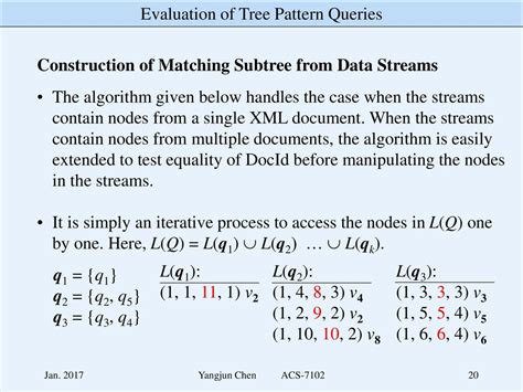 evaluation of tree pattern queries ppt download