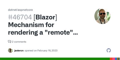 Blazor Mechanism For Rendering A Remote Component On To The Page