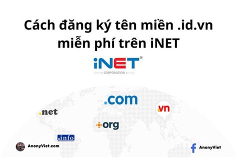 Cách đăng ký tên miền id vn miễn phí trên iNet AnonyViet