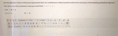 solved use the eighteen rules of inference replacement but