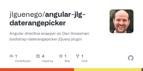 GitHub Jlguenego Angular Jlg Daterangepicker Angular Directive