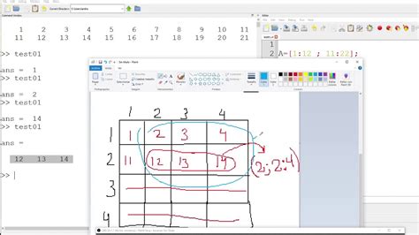 33 obtener elementos con rangos en matrices gnu octave matlab youtube