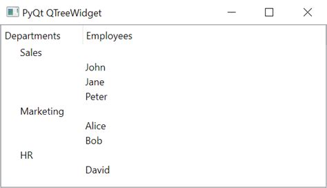 PyQt QTreeWidget