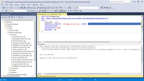 Copy Data Into Azure Synapse Analytics Using The Copy Command