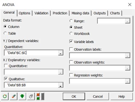 one way anova and multiple comparisons in excel tutorial xlstat help center