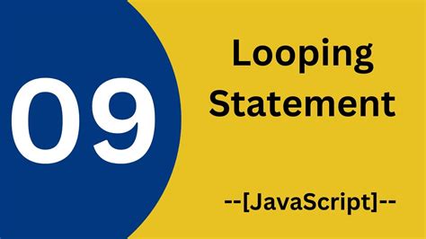 looping statements javascript lecture 09 learn with obs youtube