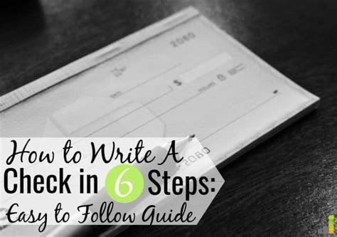 How To Write A Check Fill Out A Check In 6 Easy Steps