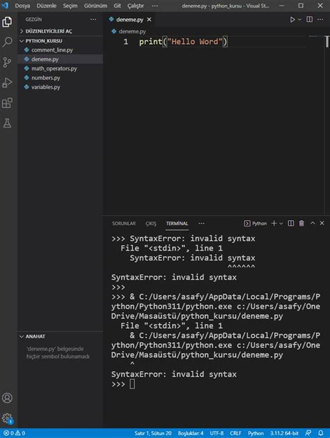 python syntaxerror İnvalid syntax hatası technopat sosyal