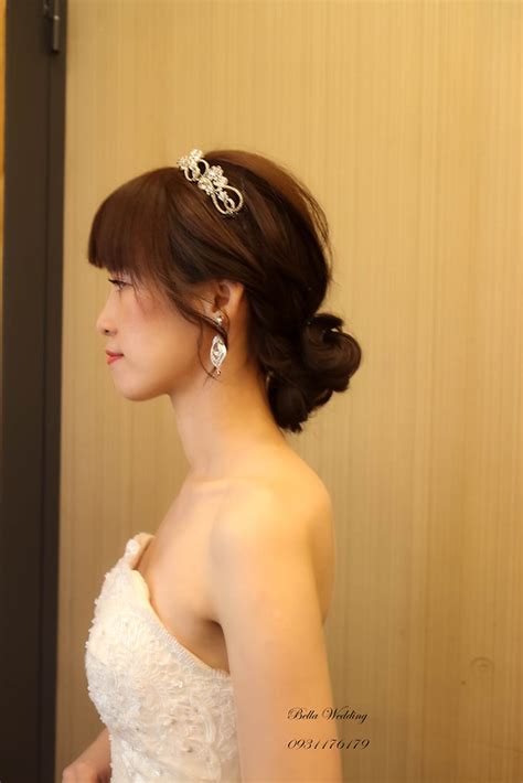 嘉義新秘 韓風自然妝感 小原婚宴餐廳 妹妹頭甜美公主新娘 Bride ~承悅 新秘 Bella