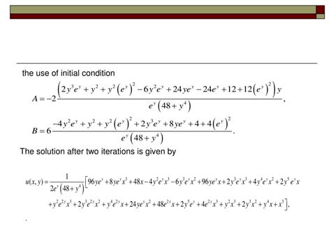 ppt modified variational iteration method for partial differential equations using ma s