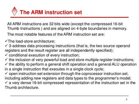 unit ii arm 7 instruction set
