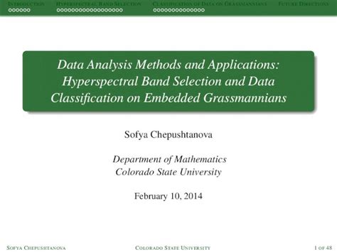 pdf data analysis methods and applications hyperspectral band hyperspectral imagery hsi