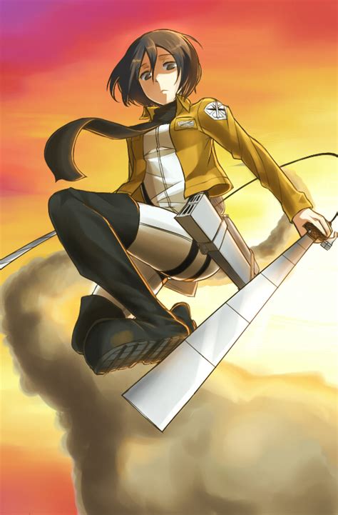 Mikasa Ackerman Shingeki No Kyojin Drawn By Purinnssu Danbooru