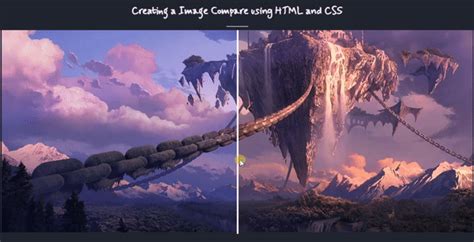 Creating An Image Comparison Slider Using HTML CSS And JavaScript