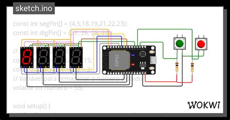 4 displays esp32 wokwi esp32 stm32 arduino simulator