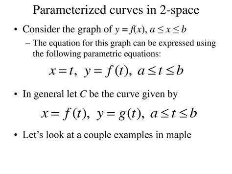 section 17 1 parameterized curves ppt download