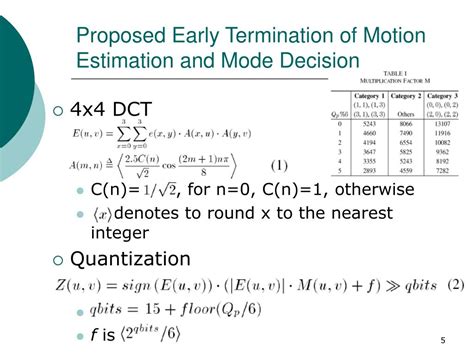 ppt an efficient mode decision algorithm for h 264 avc encoding optimization powerpoint