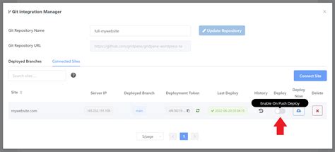 using the gridpane git integration gridpane
