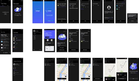 UBER APP DESIGN PROTOTYPE Figma