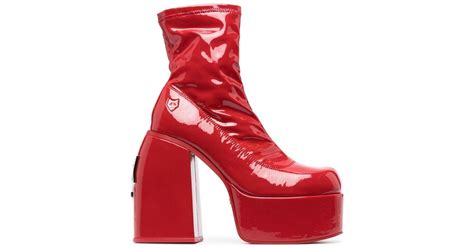 Naked Wolfe Sugar 150mm Platform Boots In Red Lyst