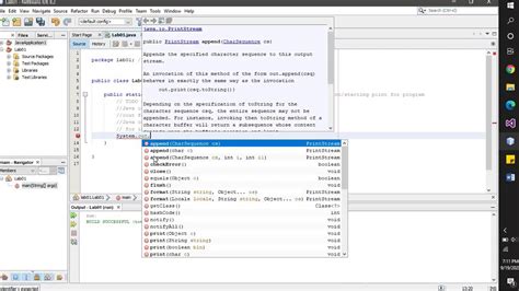 lab 01 netbeans introduction youtube