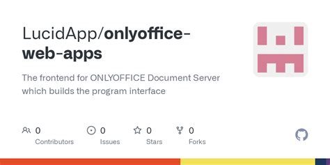 GitHub LucidApp Onlyoffice Web Apps The Frontend For ONLYOFFICE