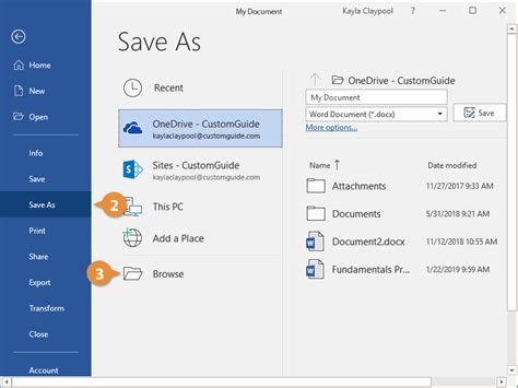 How To Save A Word Document As A PDF CustomGuide