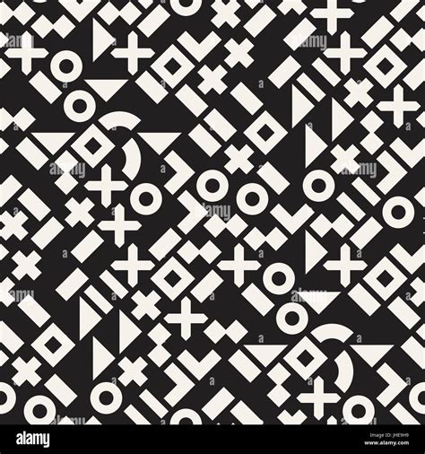 vector random shapes seamless pattern modern stylish irregular texture repeating chaotic tiles