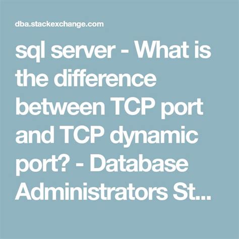 sql server what is the difference between tcp port and tcp dynamic 15180 hot sex picture