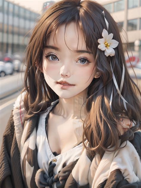 Silber Hair、whaite Hair、yoke Hair、long Whitr Hair、messy Hair、damp Hair、ribbons、bell、bell