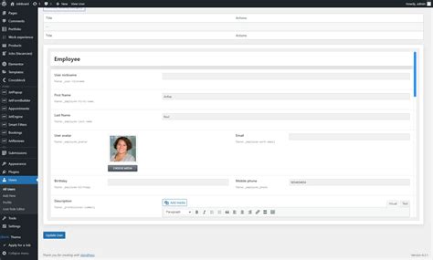 How To Create User Account Page With Different Dashboard Structures