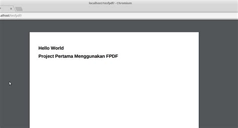 tutorial php membuat file pdf menggunakan library php fpdf