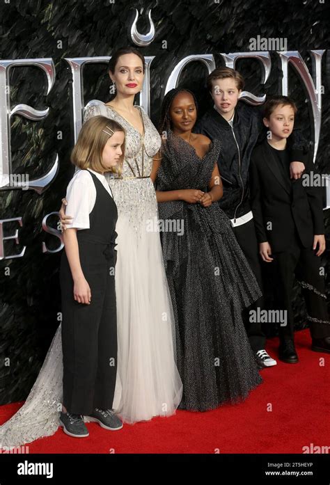 London Uk 09th Oct 2019 Vivienne Marcheline Jolie Pitt Angelina Jolie Zahara Marley Jolie