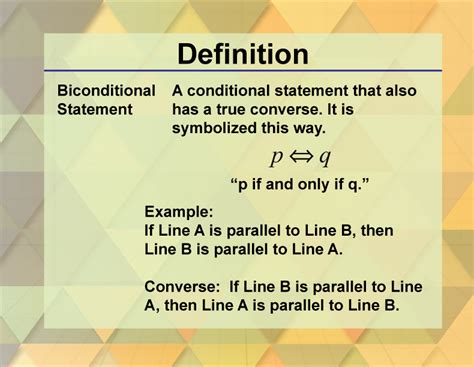 definition geometry basics biconditional statement media4math