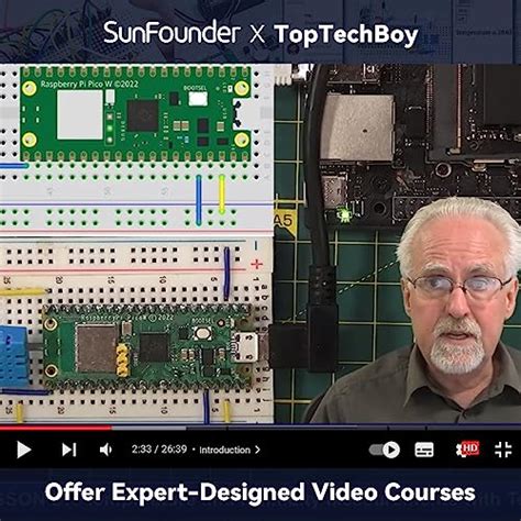 SunFounder Ultimate Starter Kit For Raspberry Pi Pico W With Video