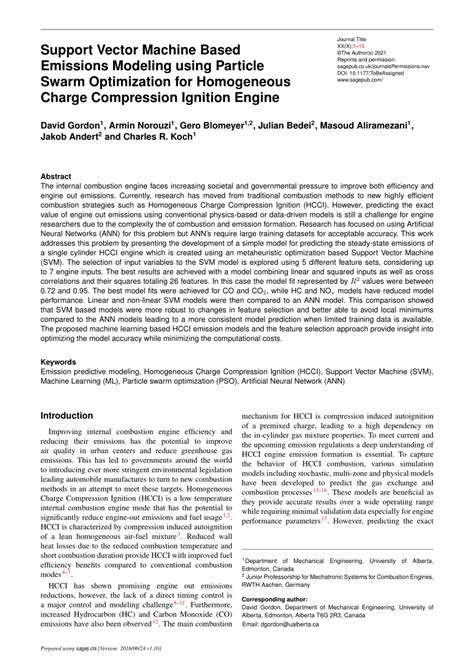 pdf support vector machine based emissions modeling using particle swarm optimization for