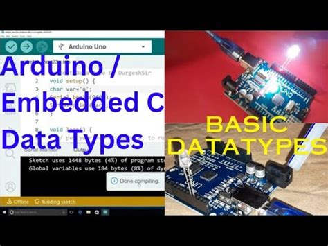 Arduino Basic Data Types Example Int Char Float Arduino Embedded