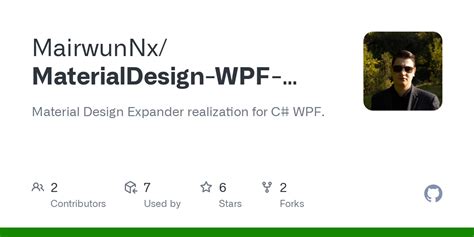 Github Mairwunnx Materialdesign Wpf Expander Material Design