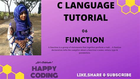 function in c programming bangla tutorial all in one in function youtube