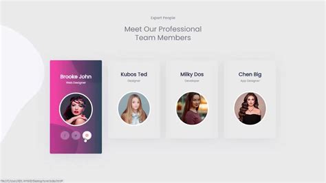 How To Make A Responsive Profile Card Design Using Html Css YouTube
