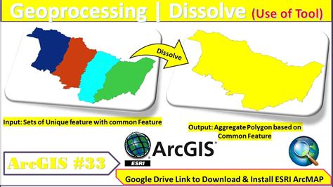 ArcGIS Tutorial 33 Geo Processing Dissolve Use Of Tools For