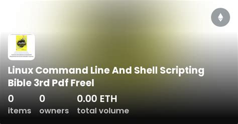 linux command line and shell scripting bible 3rd pdf freel collection opensea