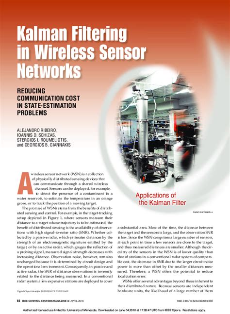 pdf kalman filtering in wireless sensor networks alejandro ribeiro and georgios giannakis
