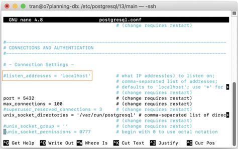Configure PostgreSQL To Allow Remote Connections O7planning Org