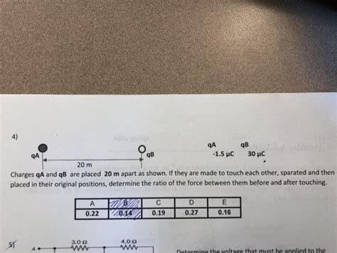 Solved 4 QA QB QA QB 20 M Charges QA And QB Are Placed 20 M Chegg