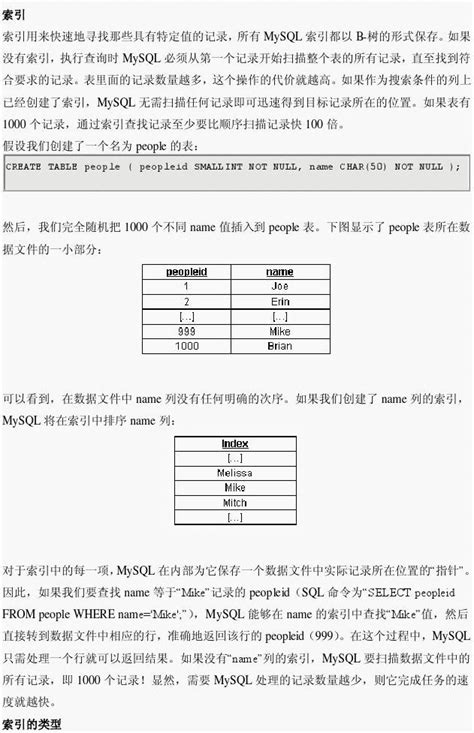mysql索引分析和优化 word文档在线阅读与下载 无忧文档