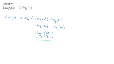 logarithms simplifying expressions with logarithms examples tutorial 9 youtube