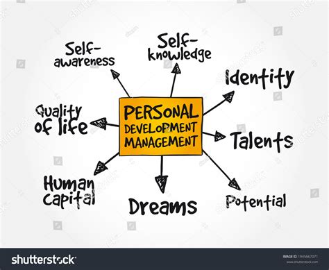 Personal Development Mind Map Management Business Stock Vector Royalty