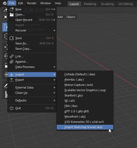 Open Skp In Blender