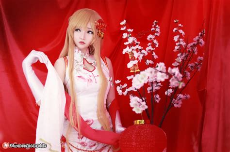 Coser Potato Godzilla Asuna Yuuki Qipao 53 Update Celeb Jihad